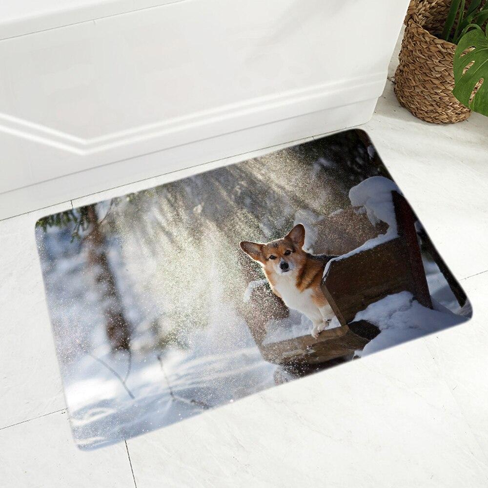 Buy Cute Welsh Corgi Pembroke Dog Floor Door Mat for Hallway Kitchen ...