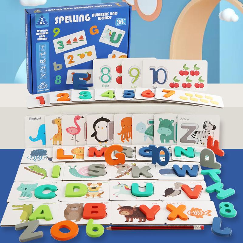 Early Childhood Education Spelling Game 26 English Letters Cognitive ...