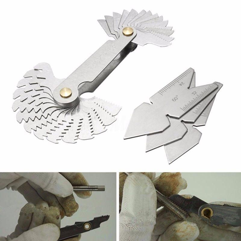 Buy 30PCS/58Pcs Screw Thread Pitch Cutting Gauge Tool Set Centre Gage ...