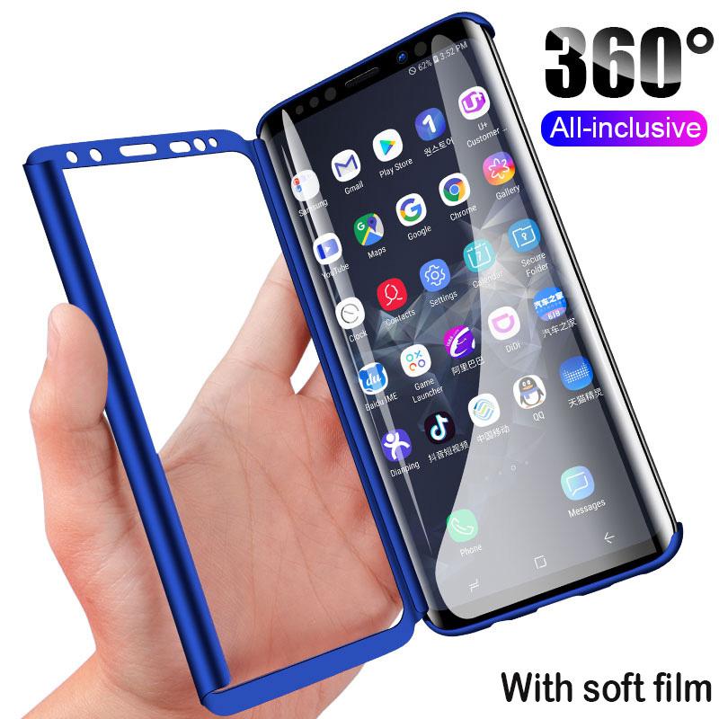 Buy With Tempered Glass Luxury 360 Full Protective Cover Phone Case For ...