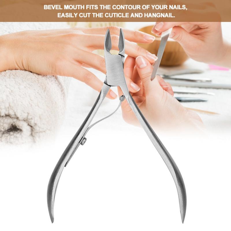 Buy Silver Stainless Steel Nail Dead Skin Removal Clipper Cuticle ...