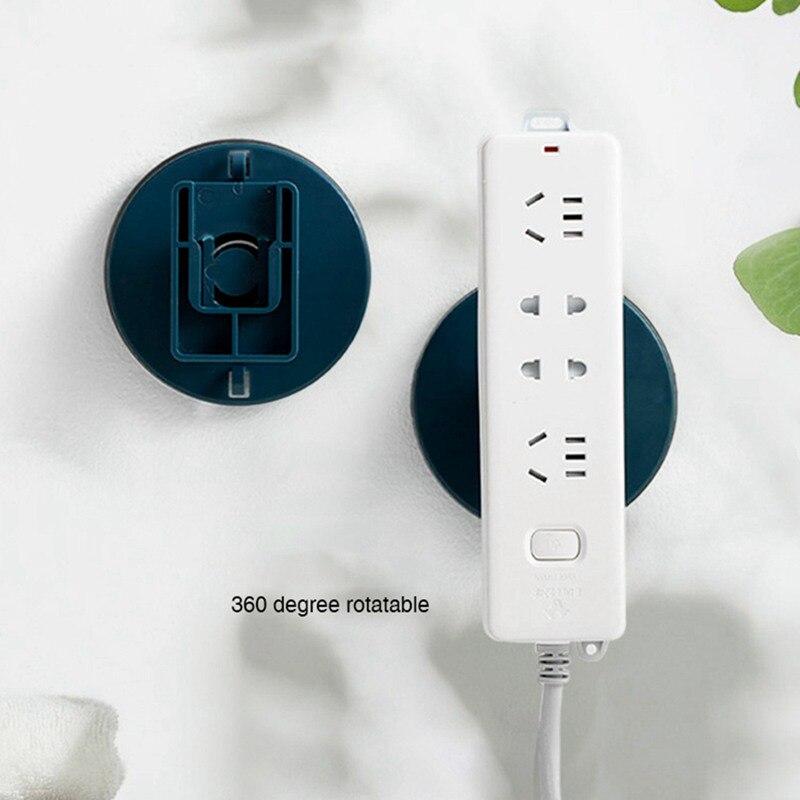 Buy Rotary Wall Storage Hook Punch-Free Power Plug Socket Holder ...