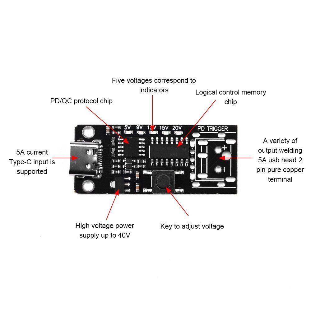 Polling Detector Type-C QC Battery Charge Board Charge Trigger Fast Charge Trigger Charge Module ...