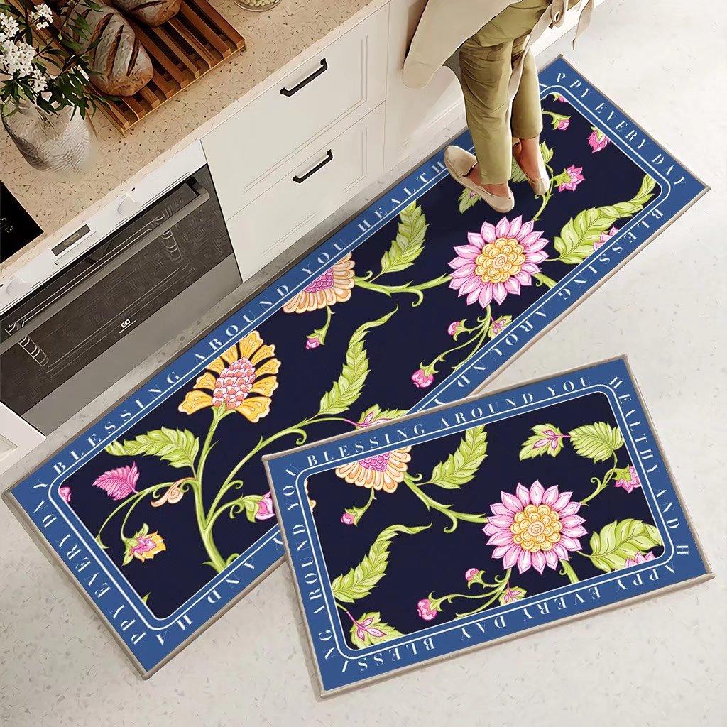 Cheap Fashion household kitchen floor mat, cover mat. Non-slip water ...