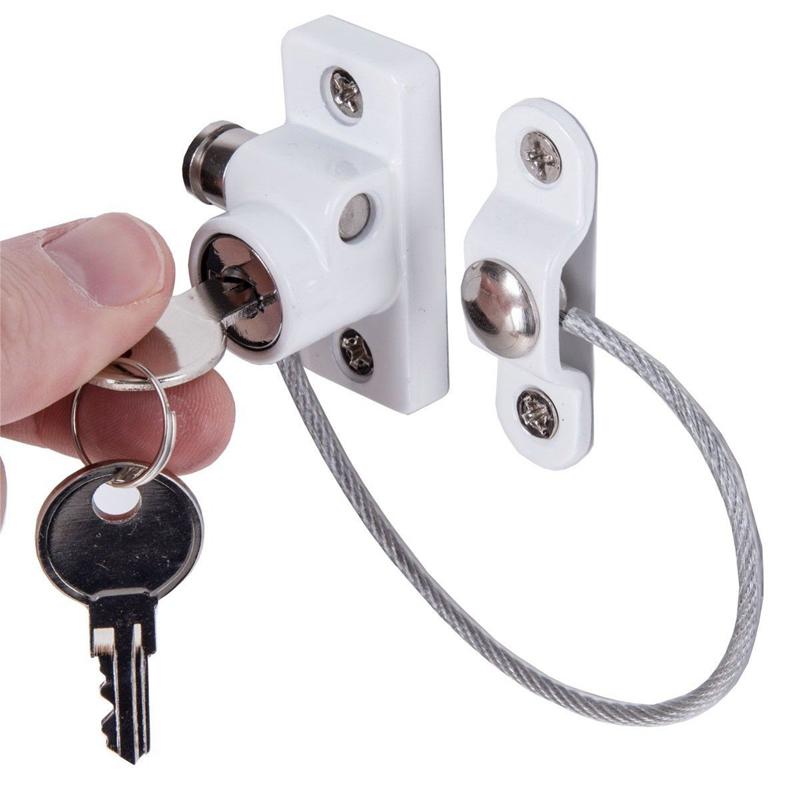 Buy Window Cable Restrictor Lock Flexible Wire Cable Safe Door Kids ...