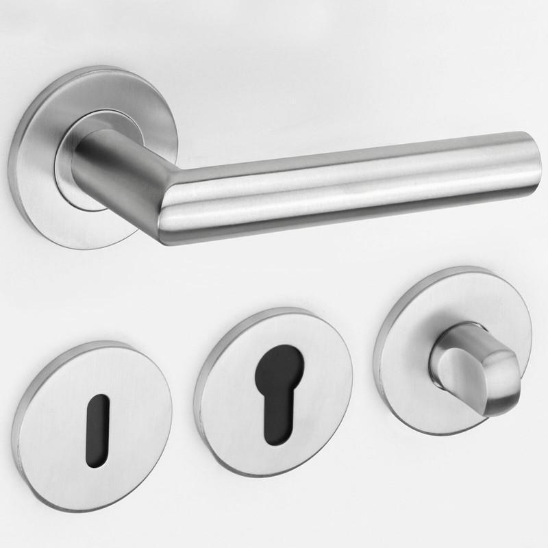 Buy Home Door Handle Stainless Steel Door Handle Set L-shape Door ...
