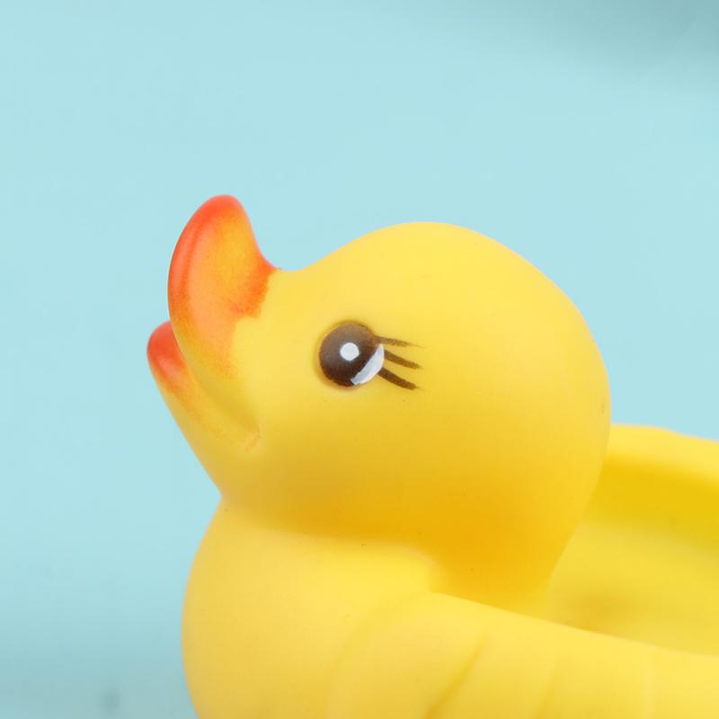Buy Kids Floating Bath Toys Mini Swimming Rings Rubber Yellow Ducks ...