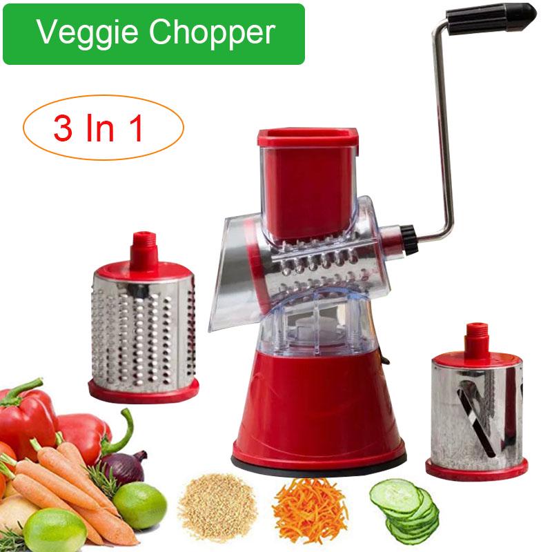 Haushalt Obst Cutter Salat Essen Chopper manuelle Gemüse Obst Maschine ...