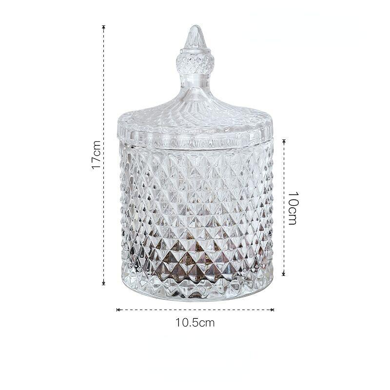 Cheap [ORMP]Candy jar Crystal glass candy box Creative storage jar ...