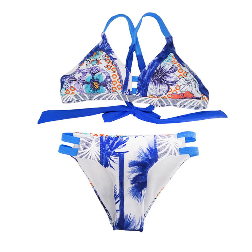 Buy Women's Print Swimwear Sexy Two-Piece Bikini Swimsuit at affordable ...
