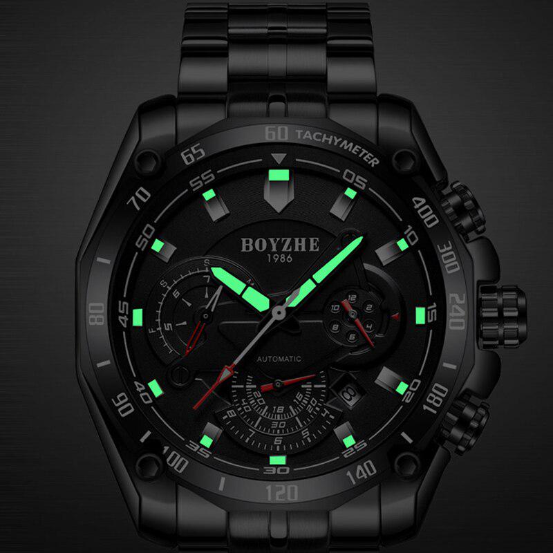 Kjøp BOYZHE Mens Luxury Fashion Waterproof Automatic Mechanical Watch ...