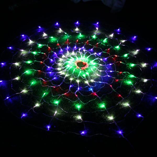 Buy 1.5M AC 220V120-LEDs 8-Mode Spider Web Net Shaped Waterproof ...