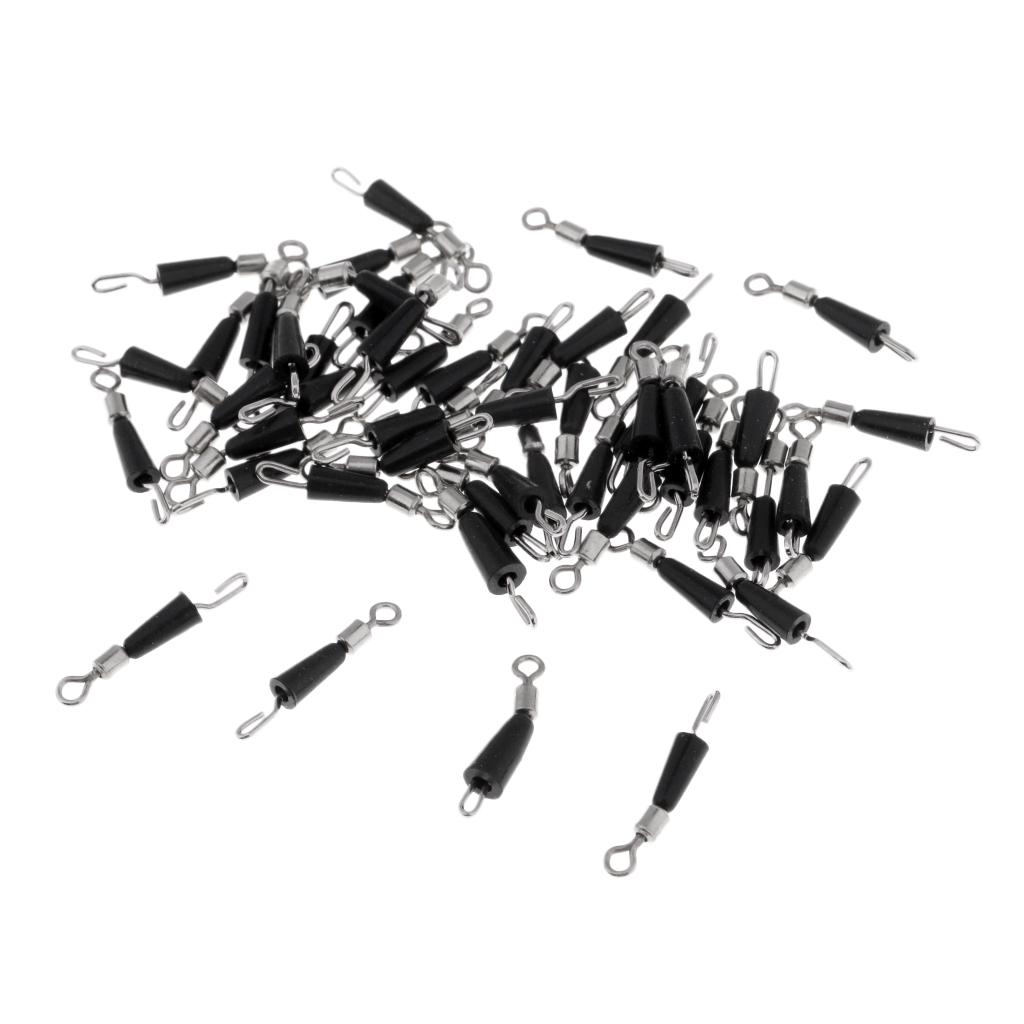 Buy 50pcs Quick Change Fishing Swivels Clips Pins Fast Link Line ...