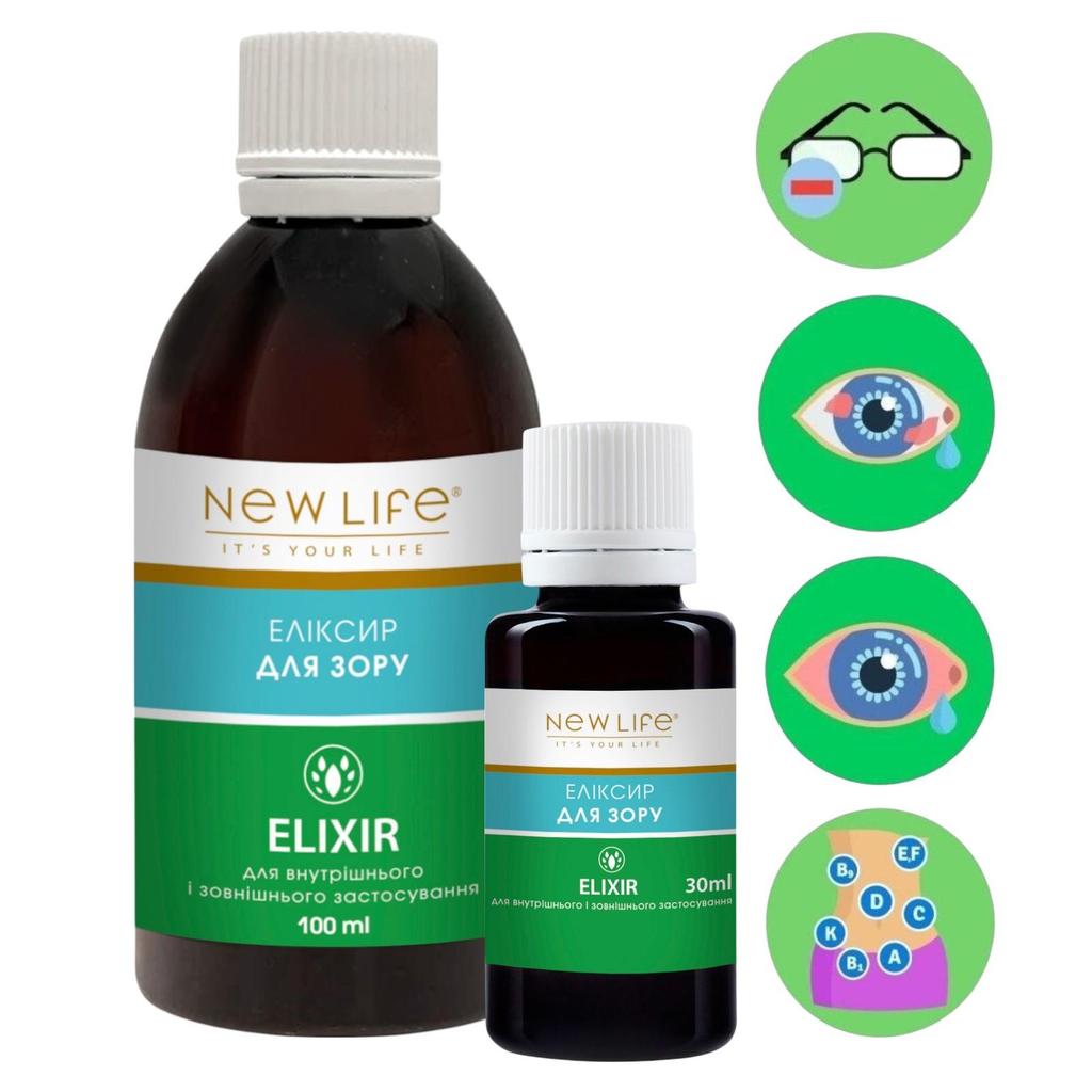 Elixir for Vision Vitaminok a szemnek, javítja a látást Étrend-kiegészítő New Life – vásárold ...