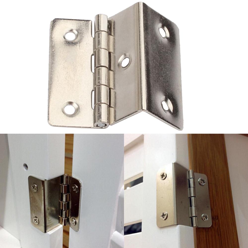 Buy 2pcs 3 Fold Hinges Bend Hinges Adjustable Wrap Cabinet Door Hinge ...