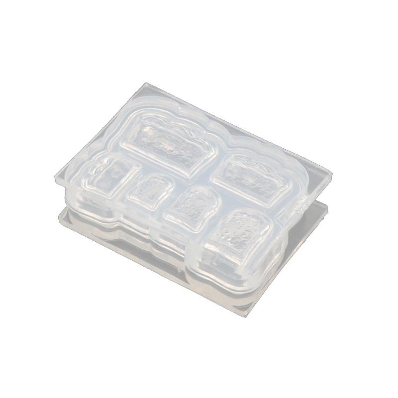 DIY 3D Mini French Toast Epoxy Resin Mold Bread Simulation Food Play ...