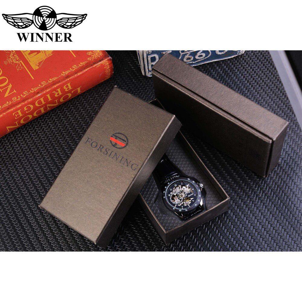 Buy Fashion Stempunk Open Work Watches Gear Case Design Black Luminous ...