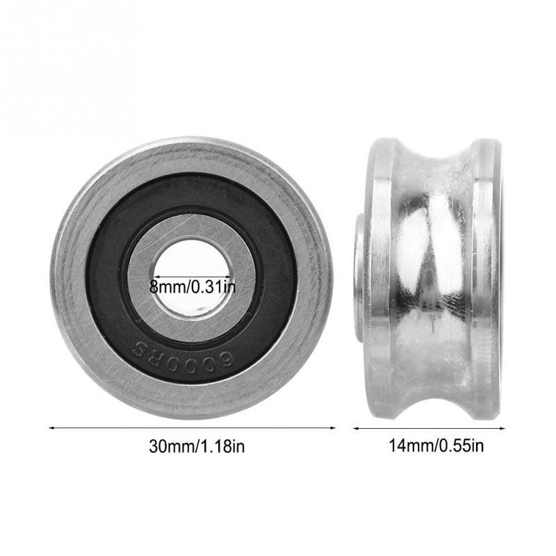 U Groove Track Guide Bearing SG25 High Carbon Chrome Bearing Steel 8 X ...