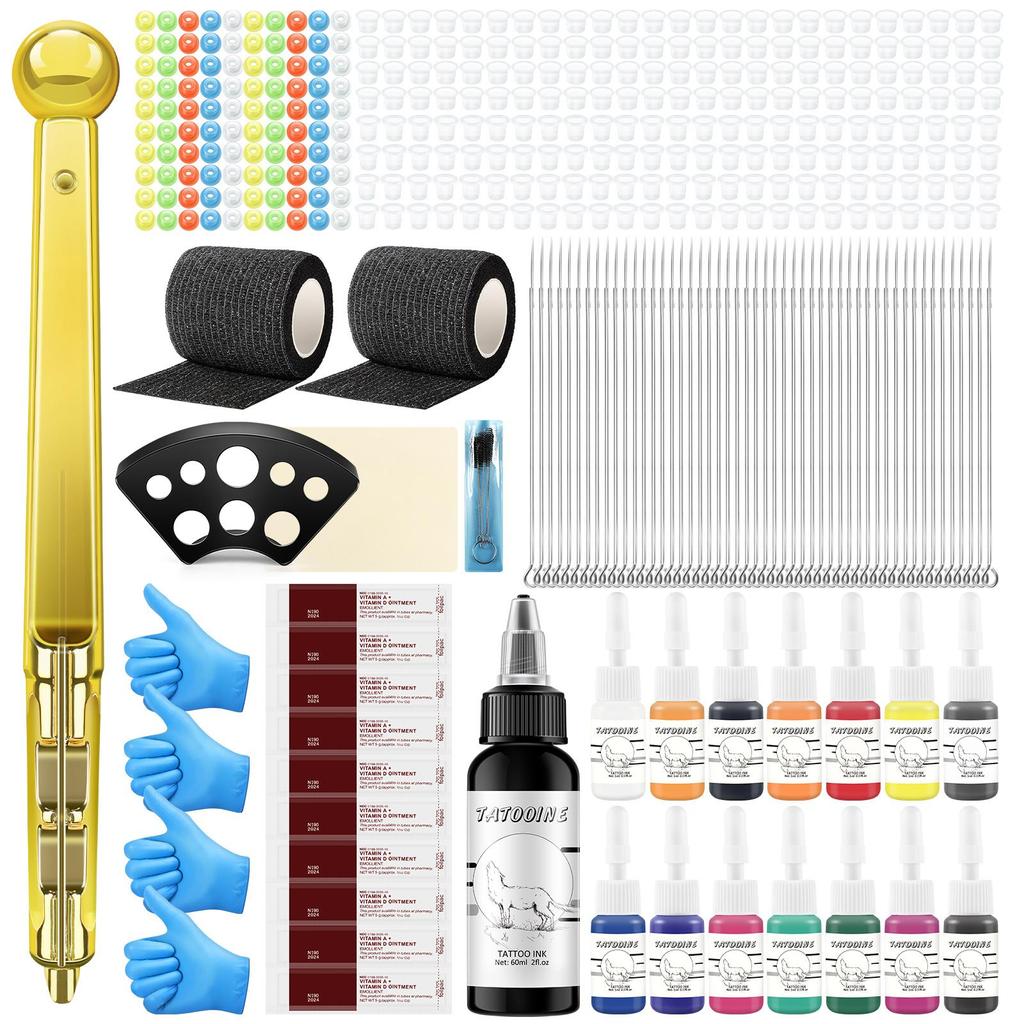 Professioneller Tattoo Hand Poke Pen für Tattoo Body Art Permanent 60ML ...