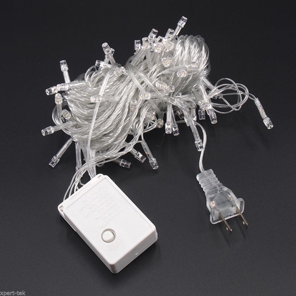 Buy 10M 100LED LED String Light with Tail Plug 9 Colors 110V 220V Home ...