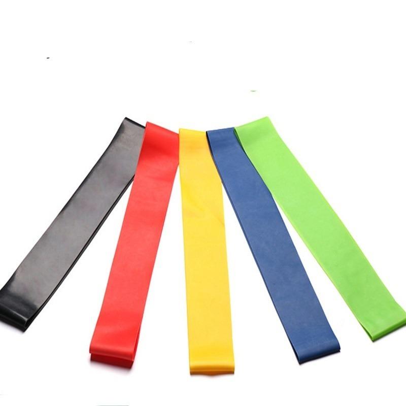 Cheap 1 Piece 60*5 cm Resistance Bands Fitness Equipment 5 Levels Latex ...