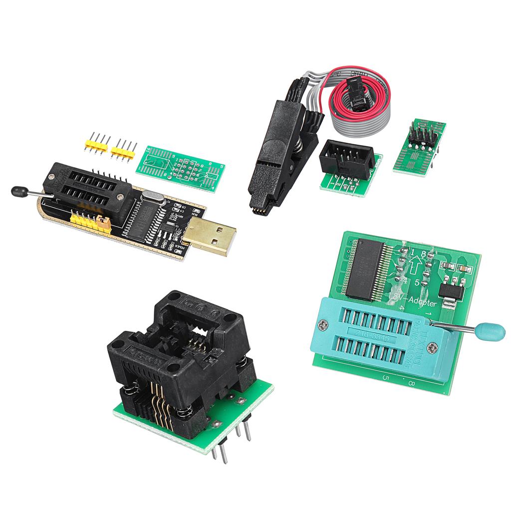 Buy EEPROM BIOS USB Programmer CH341A + SOIC8 Clip 1.8V Adapter+SOIC8 ...