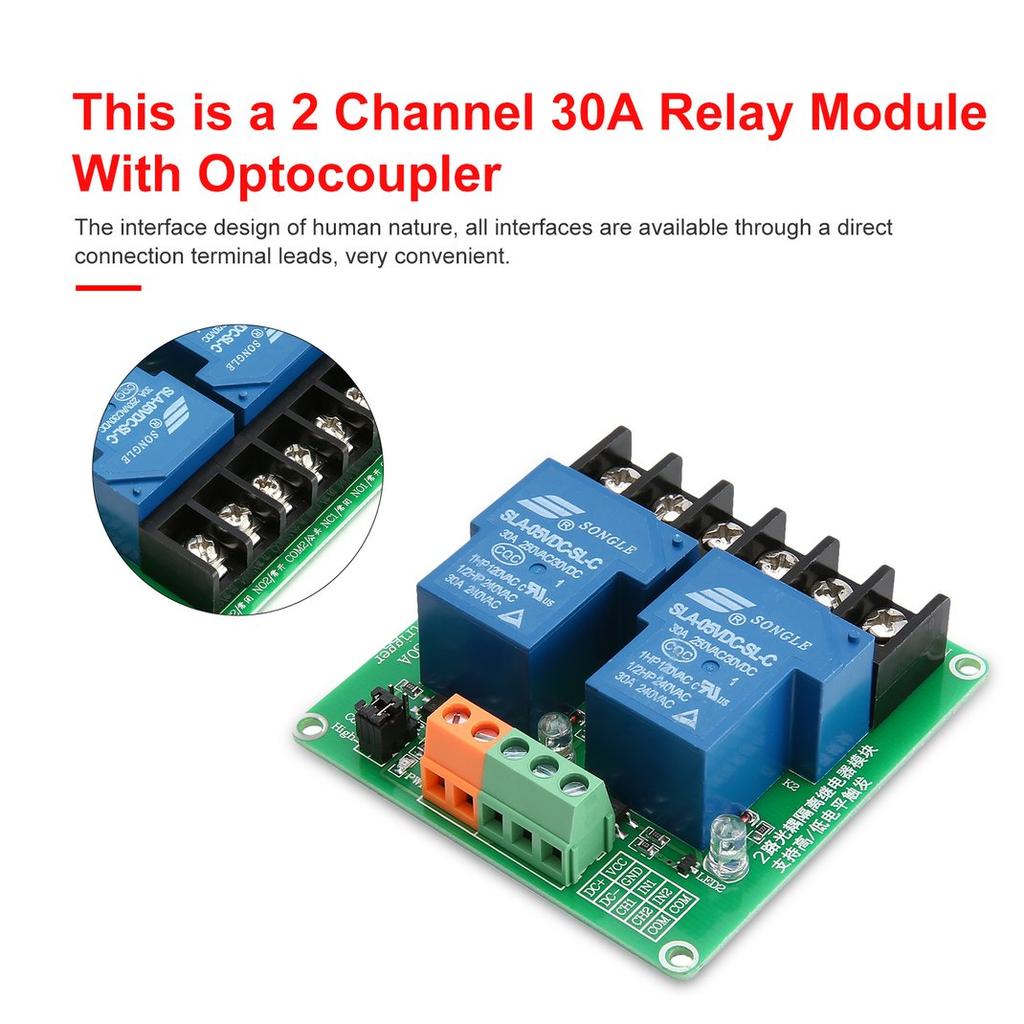 💰Kaufe 2 Channel Relay Module 5V With High/Low level Trigger relay ...