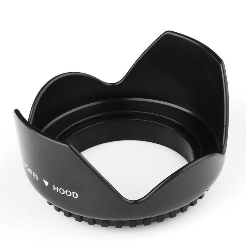 Buy 55mm Screw Mount Flower Crown Lens Hood Petal Shape 55 Mm For Canon ...