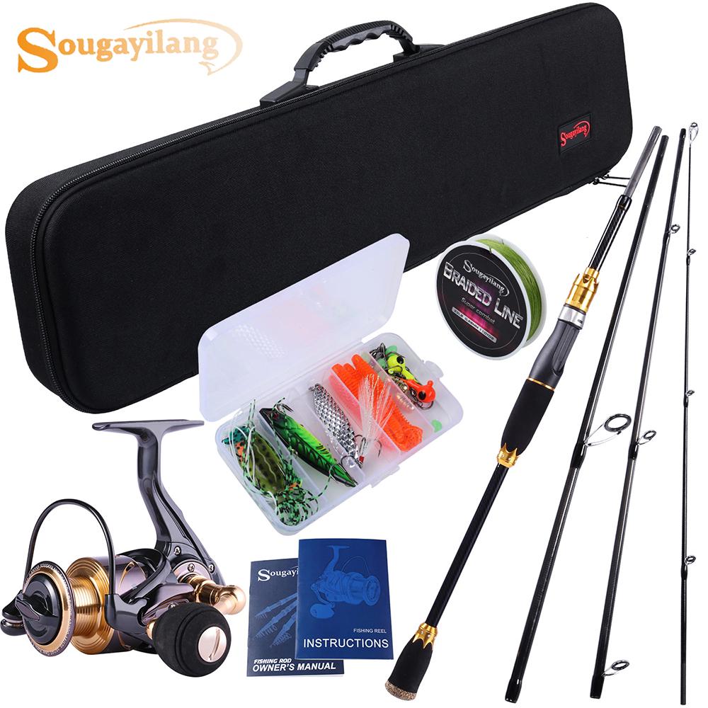 Buy Fishing Rod and Reel Set with Full Kit and Carrier Bag Carbon Fiber ...