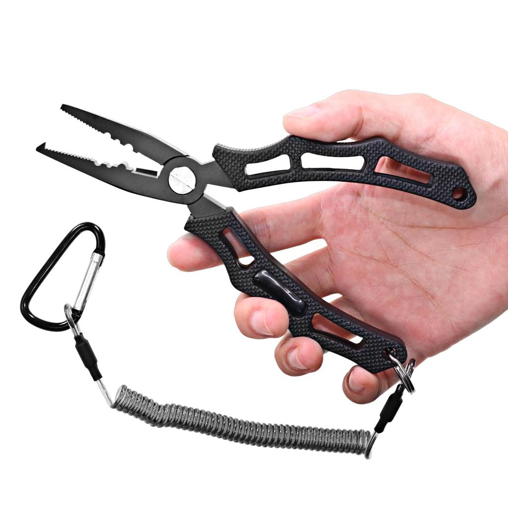 Buy Aluminum Alloy Fishing Pliers Split Ring Cutters Hooks Remover Tool ...