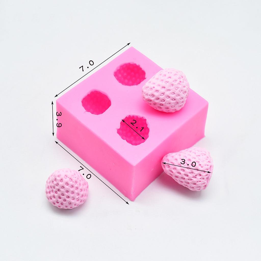 Buy Liz 3D Big Strawberry Silicone Fondant Icing Mould Wedding Cake ...