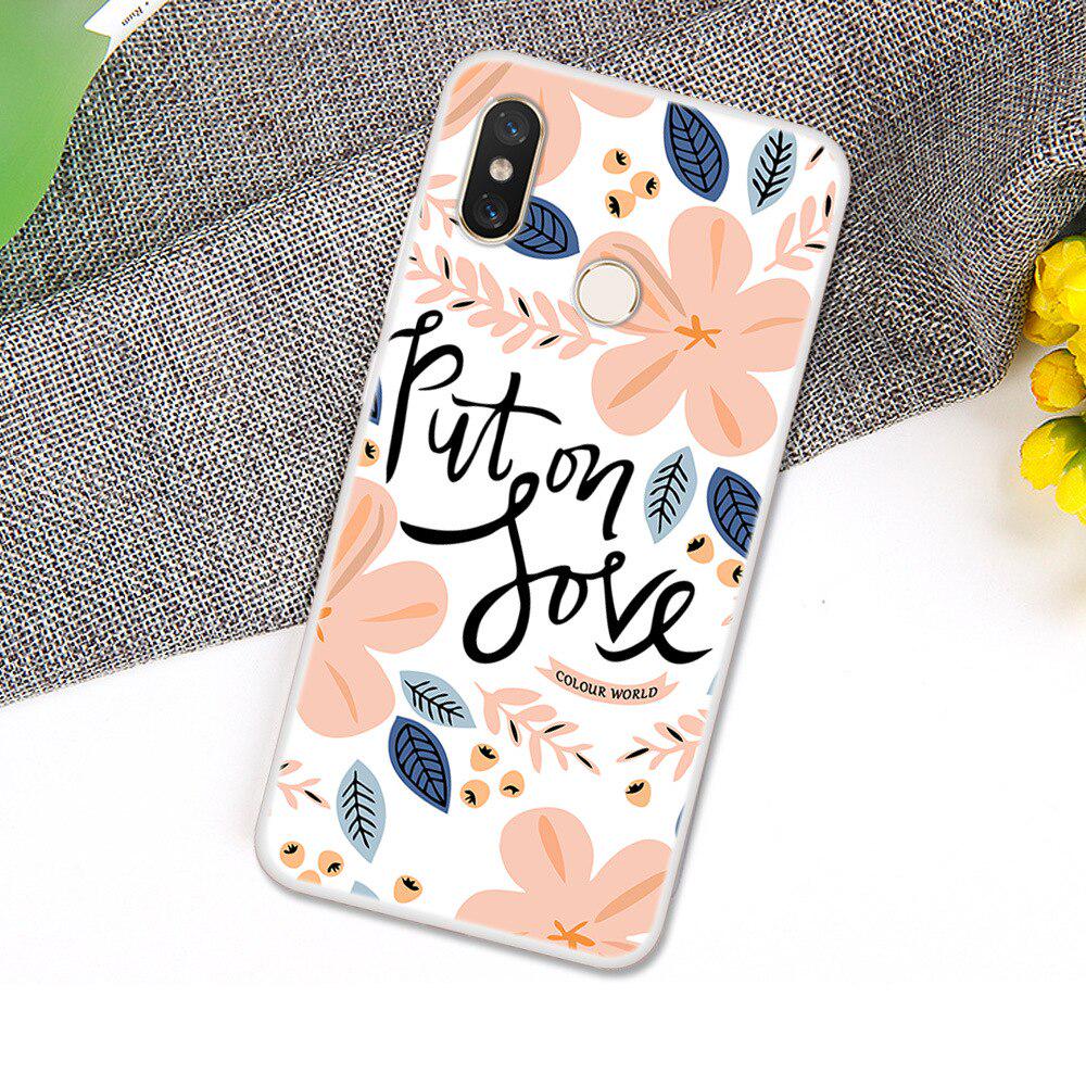 Buy For Xiaomi Mi 8 Case Cover Carton Painted Silicone Soft Soft Tpu ...