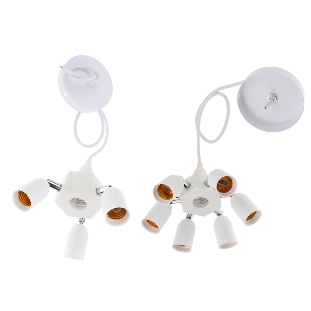 Buy 3/5/9 in 1 Light Socket Splitter E27 LED Bulbs Adjustable Adapter 3 ...