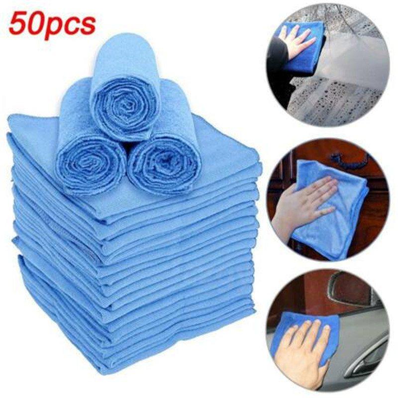 Buy Wash Auto Car Soft Cloth Towel Convenient Cleaning Detailing 50pcs ...