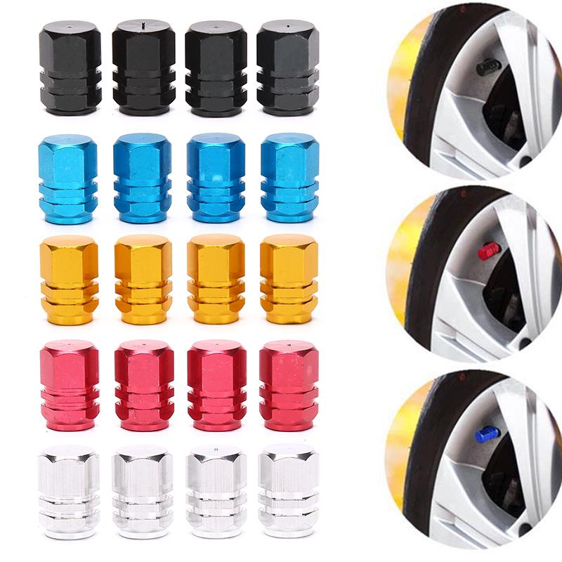 Buy 4Pcs Motorcycles Trucks Cars Bikes Tire Aluminum Alloy Valve Caps ...