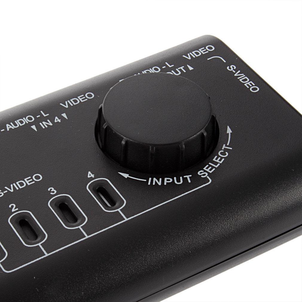 Buy 4 in 1 AV Audio Video Signal Switcher Splitter Selector 4 Way ...