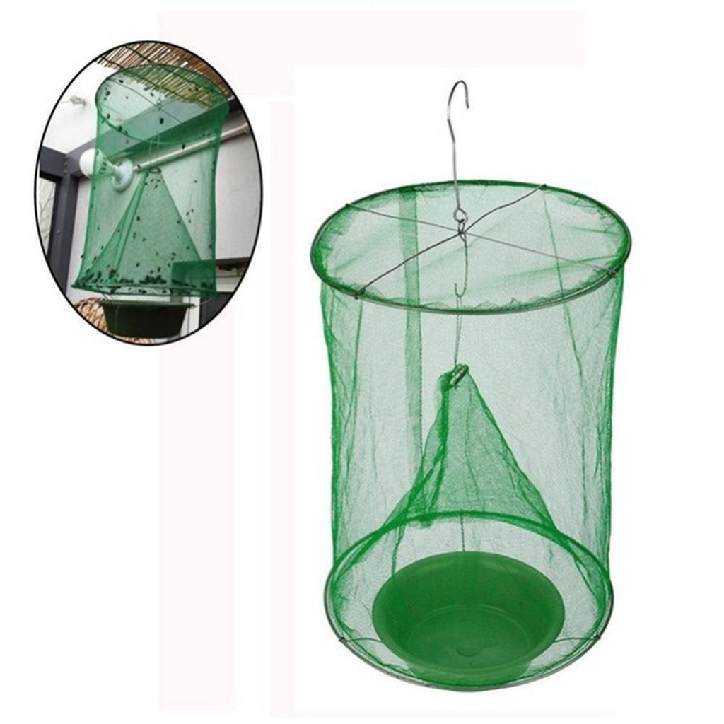 (TMAC1) 6pcs Catching Summer Hanging Cages Farm Mesh Reusable Fly Trap ...