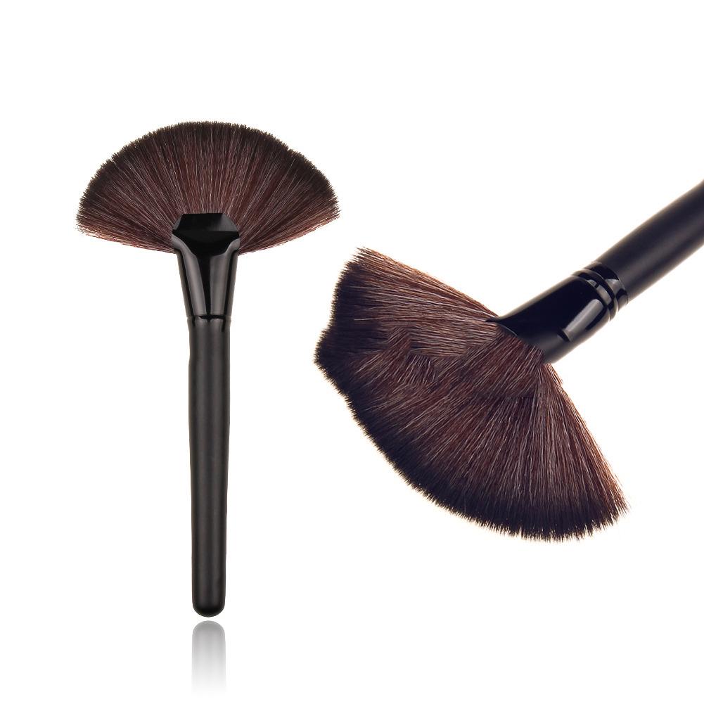 Cheap Big Large Fan Brush Beauty Hair Wooden Handle Unique Makeup ...