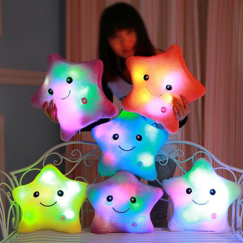Buy Luminous Pillow Christmas Toys Led Light Plush Pillow Hot Colorful ...