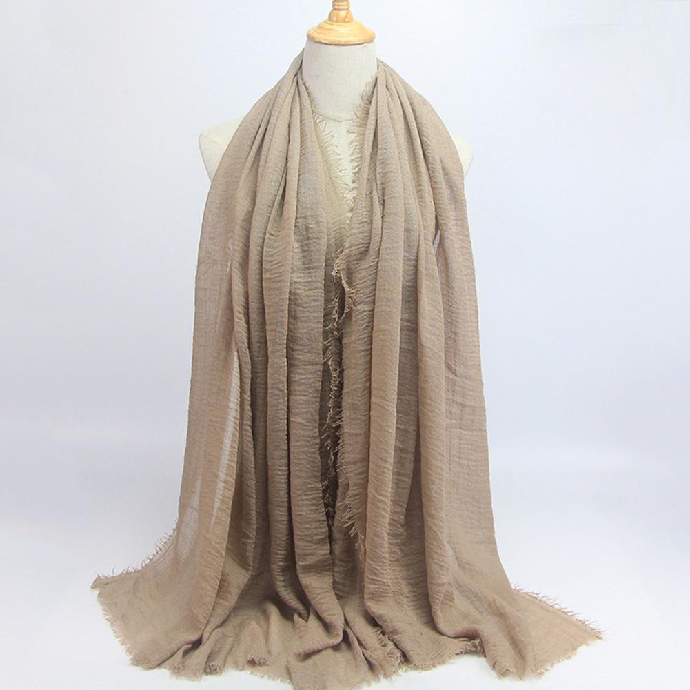 Buy Women Premium Viscose Maxi Crinkle Cloud Hijab Scarf Shawl Islam ...