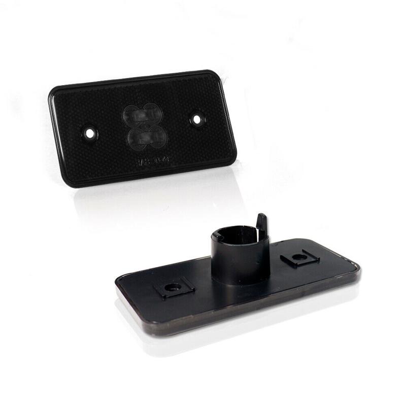 Buy Black Lens Front Side Marker Light Housings For 2002-2015 Mercedes ...