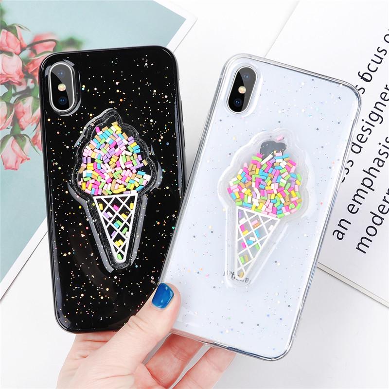 Buy 3D Summer Ice Cream Phone Case for Iphone 6 6s Plus 7 8 Plus X XS ...