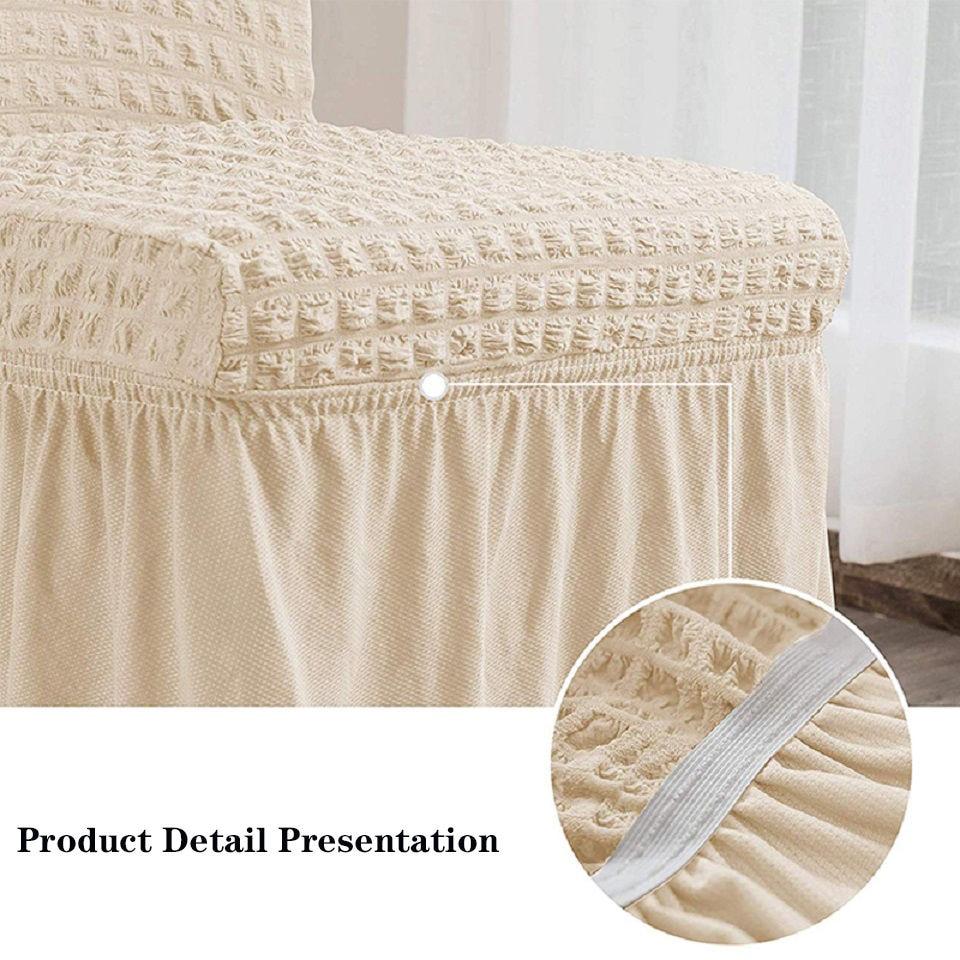 Buy Bubble Lattice Elastic Chair Covers Office Chair Cover With Back ...