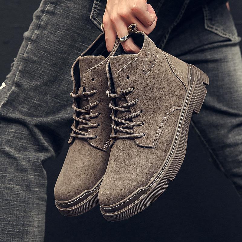 Buy Autumn New Men's Korean Short Boots Tooling Boots Fashion Versatile ...