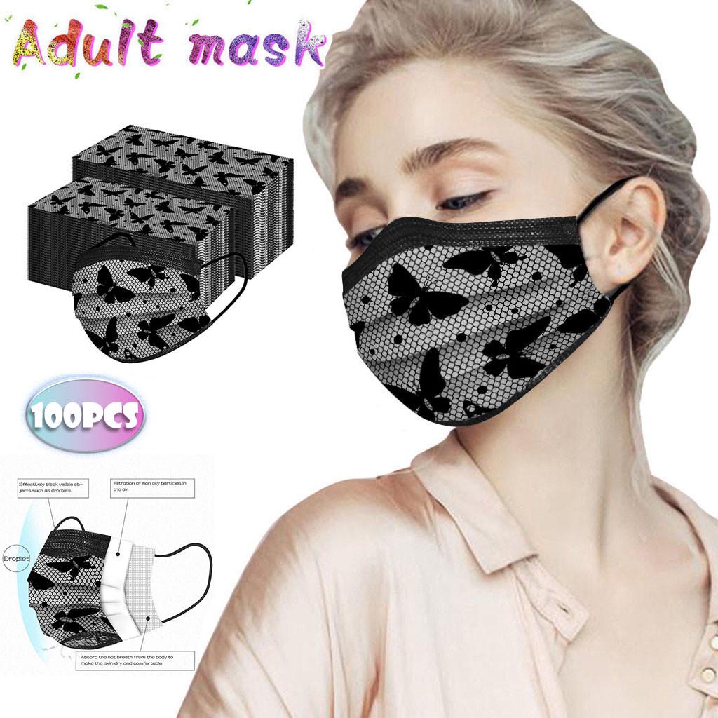 Buy [Busim] 10/100PC Adult Lace Disposable Protection Three Layer ...
