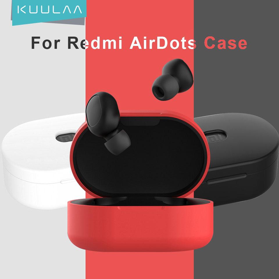 KUULAA Silicone Earphone Case For Xiaomi Mi Redmi AirDots Headphones ...