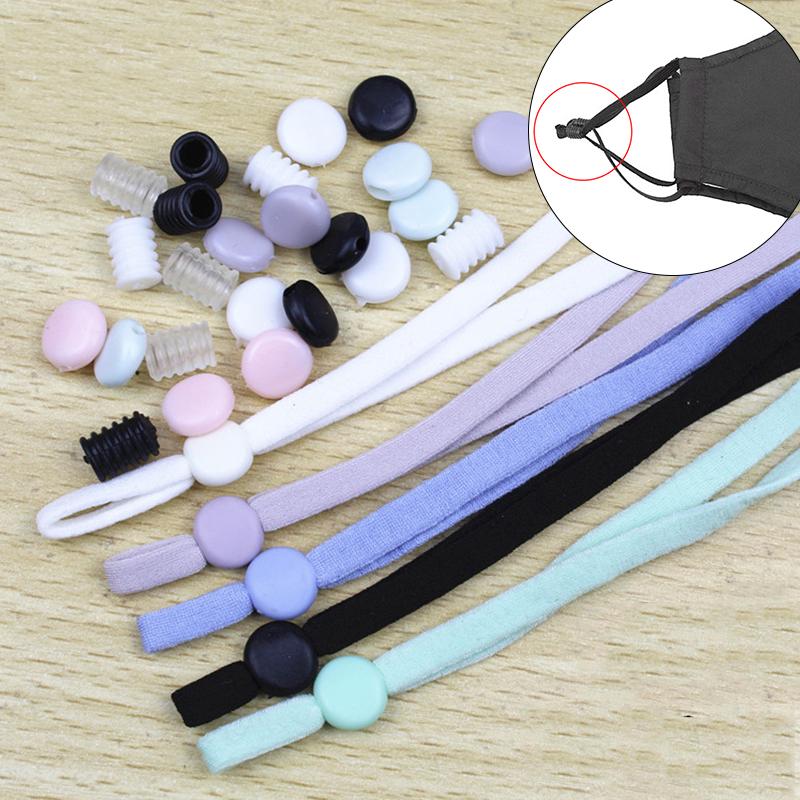 10PCS Cord Locks Buckle Plastic Mask Accessories DIY Mask Part High ...