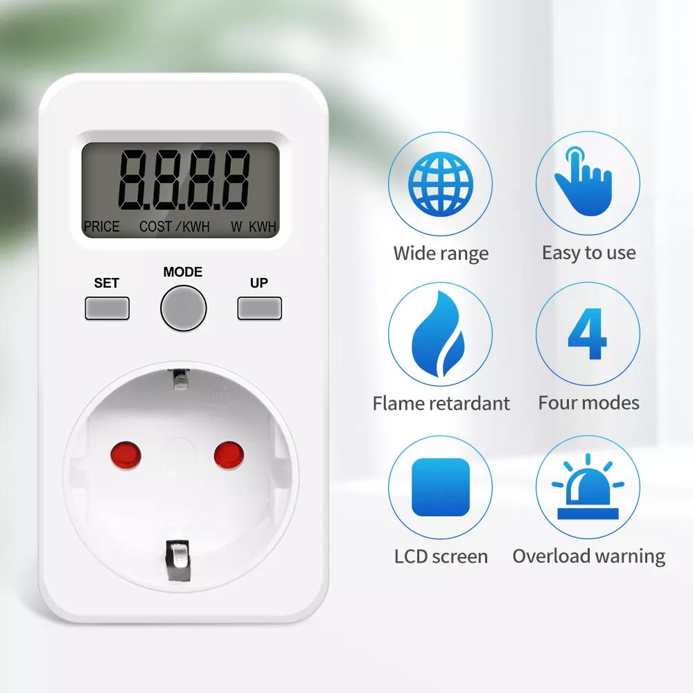 Buy Energy Meter Wattmeter Digital Voltage Consumption Watt AC ...