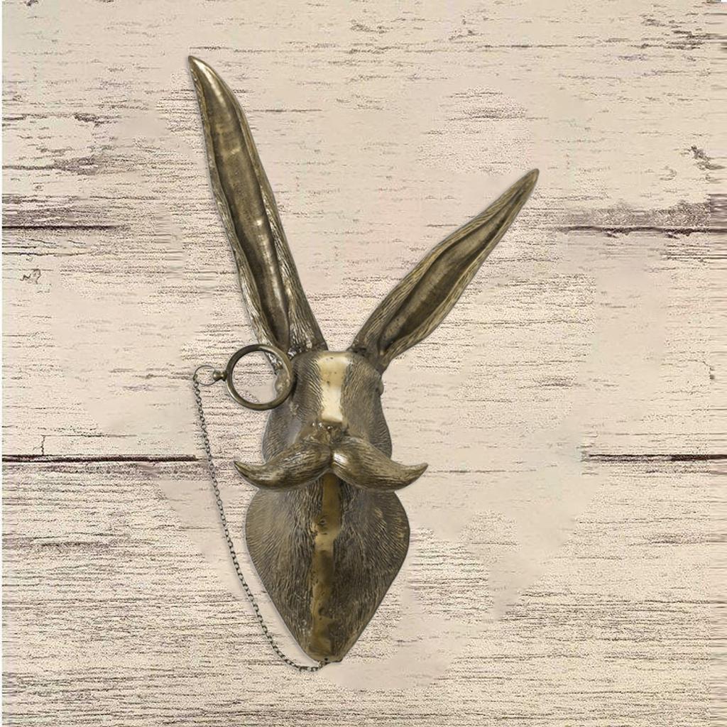 Buy Boy Rabbit Hare Monocles Resin Handicraft Animal Pendant Decoration ...