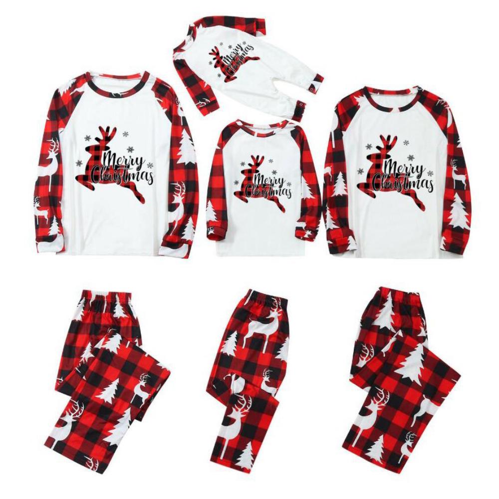 Buy Family Matching Kids Adults Christmas Pyjamas Set Xmas Nightwear ...